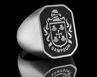 Custom Mens Signet Ring, Graduation Ring, Class Ring, College Ring ...