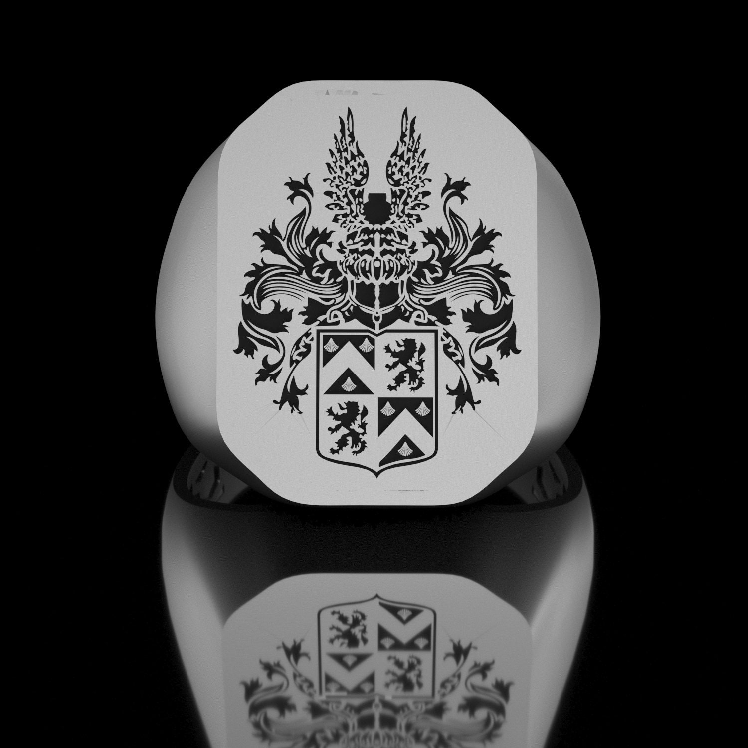 College Ring , Harvard Ring , Signet Ring, Personalized Class Ring ...