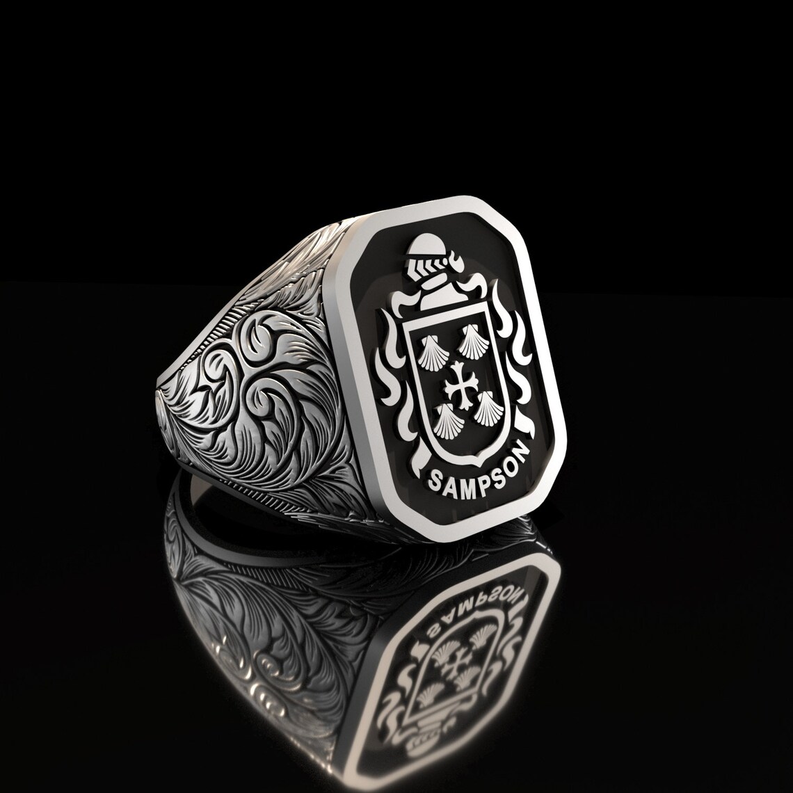 Coat of Arms Signet Ring Family Crest Rings Custom Signet - Etsy Canada