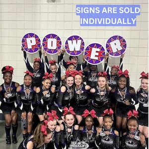 Cheer Routine Signs, Personalized Cheer Signs for Game Day, Custom ...