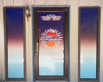 Custom Perforated Window Vinyl, Perforated Window Sign, Window Decal ...