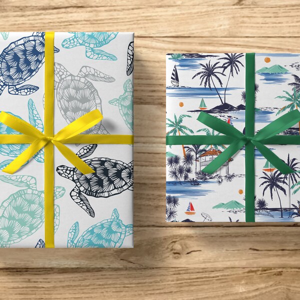 Turtle Wrapping Paper - Etsy