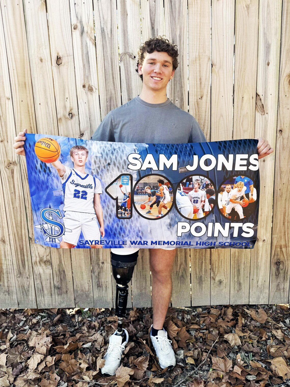 Custom Sports Banner, Senior Night, 1000 Points Banner, Basketball ...
