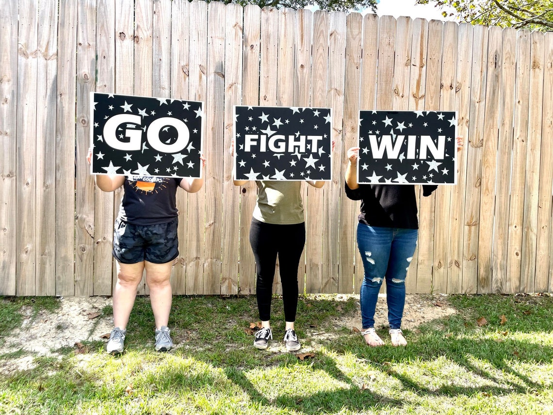Cheer Routine Signs Personalized Cheer Signs for Game Day - Etsy