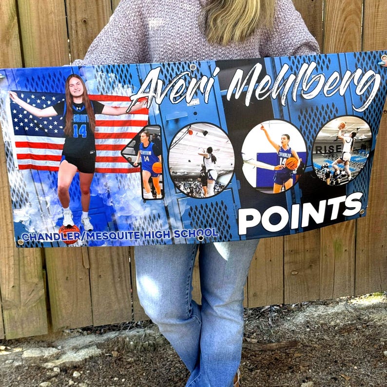 Custom Senior Sports Banner | Personalized Basketball Senior Night ...