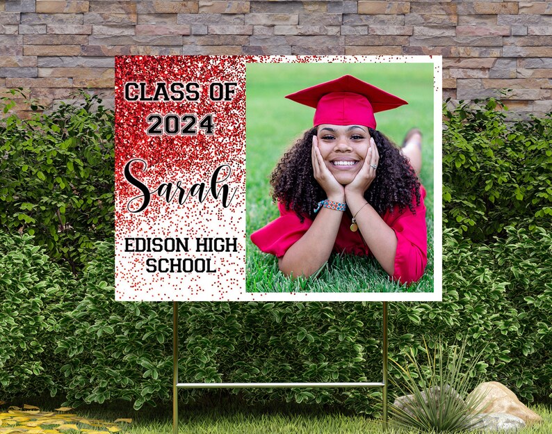 Personalized Graduation Yard Sign Yard Sign for Game Day - Etsy