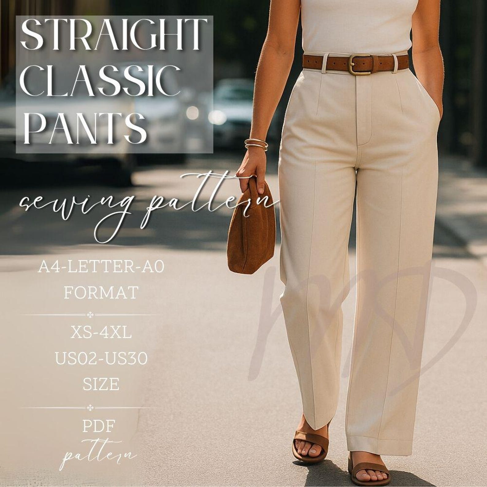 Pants Sewing Pattern for Women | Sewing Patterns | Trousers Pattern ...