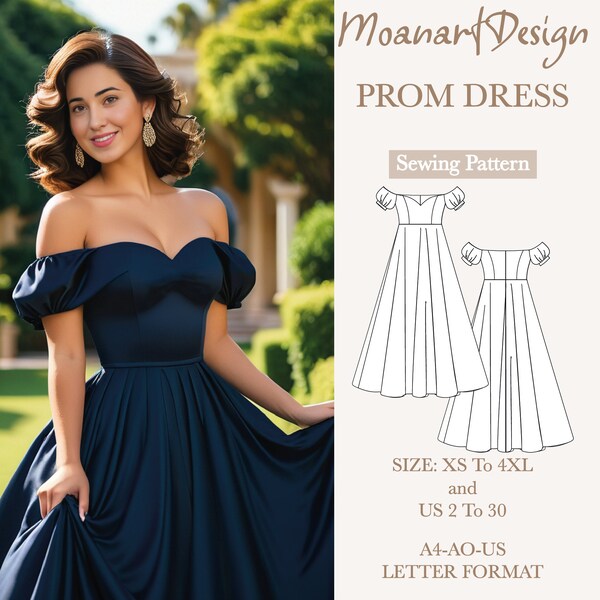 Ball Gown Pattern - Etsy