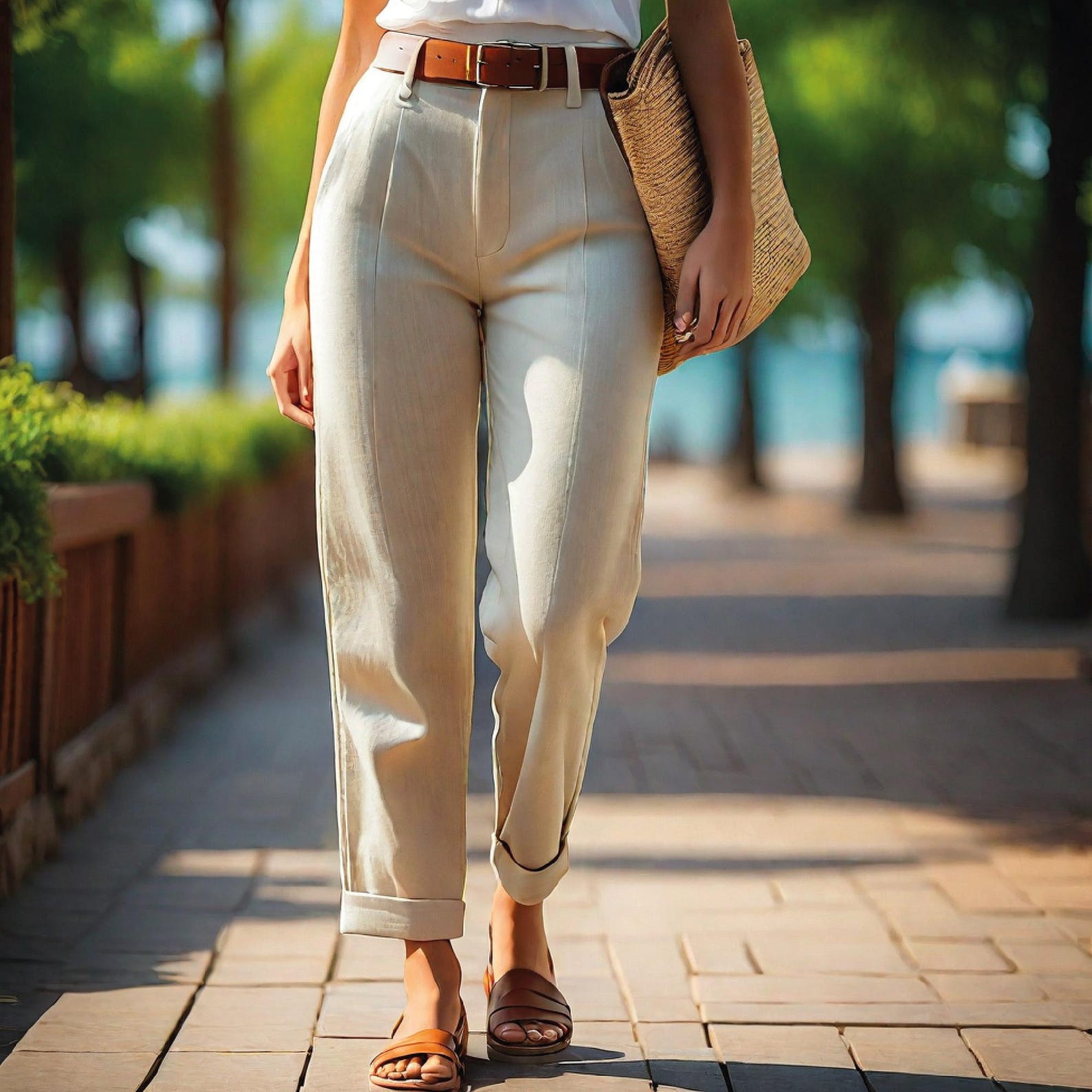 Peg Leg Pant Pattern, Linen Pant Sewing Pattern, Womens Pants Sewing ...