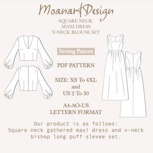 Medieval Ren Faire Dress Pattern, Maxi Dress Sewing Pattern ...