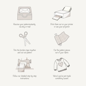 Square Neck Dress Pattern, Long Sleeve Dress PDF Pattern, Full Circle ...