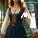 Medieval Ren Faire Dress Pattern, Maxi Dress Sewing Pattern ...