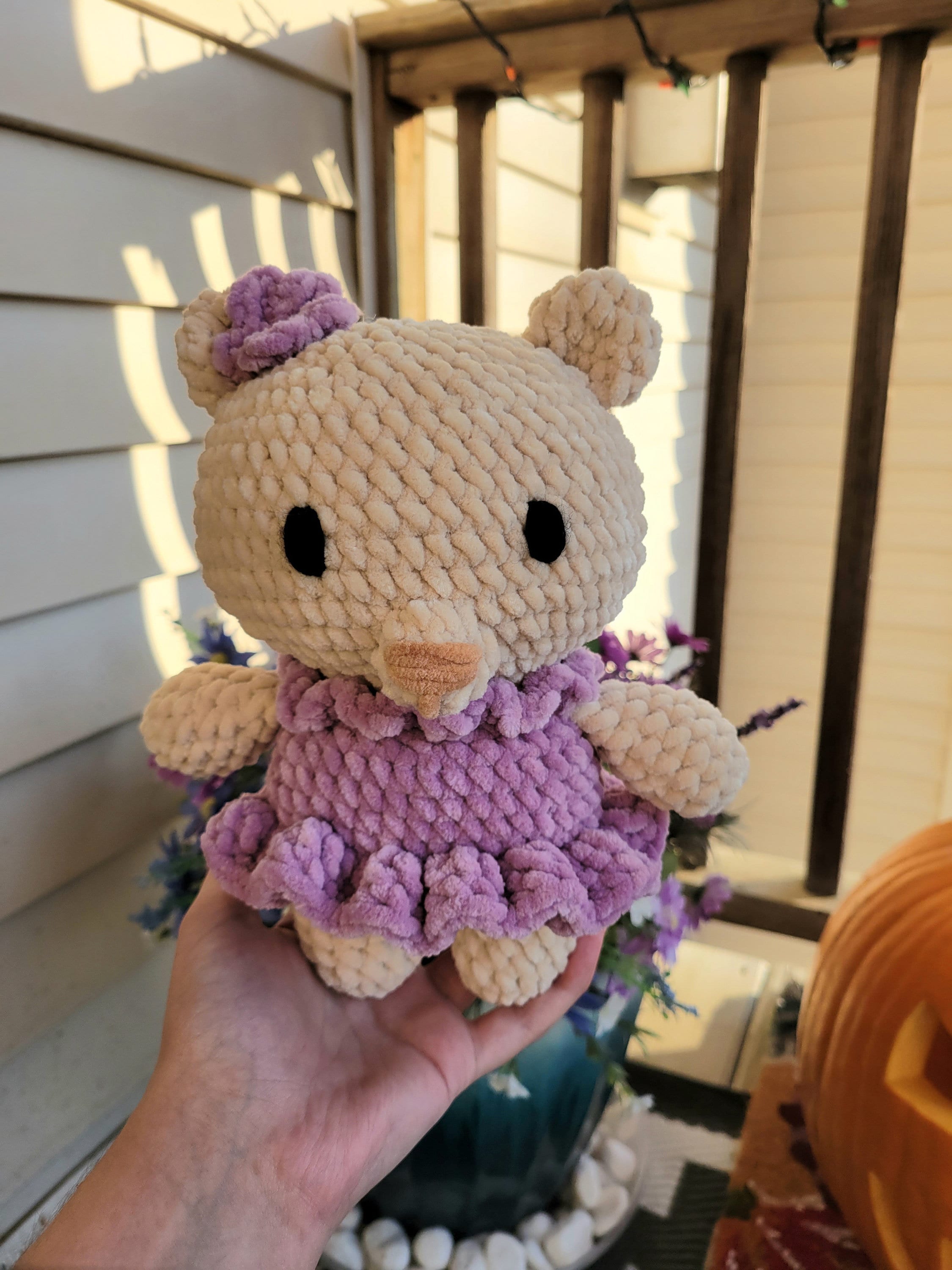 Crochet Teddy Bear Handmade Plushie Bear Baby-friendly - Etsy