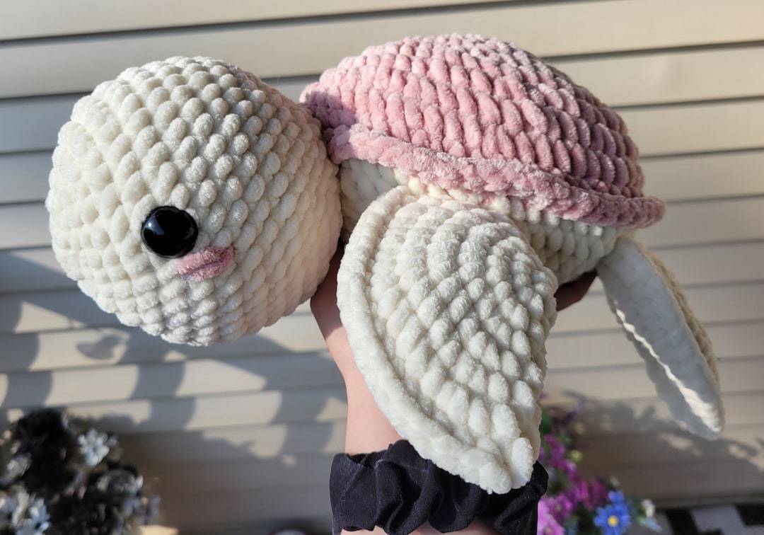 Large Crochet Turtle Plushie - Etsy
