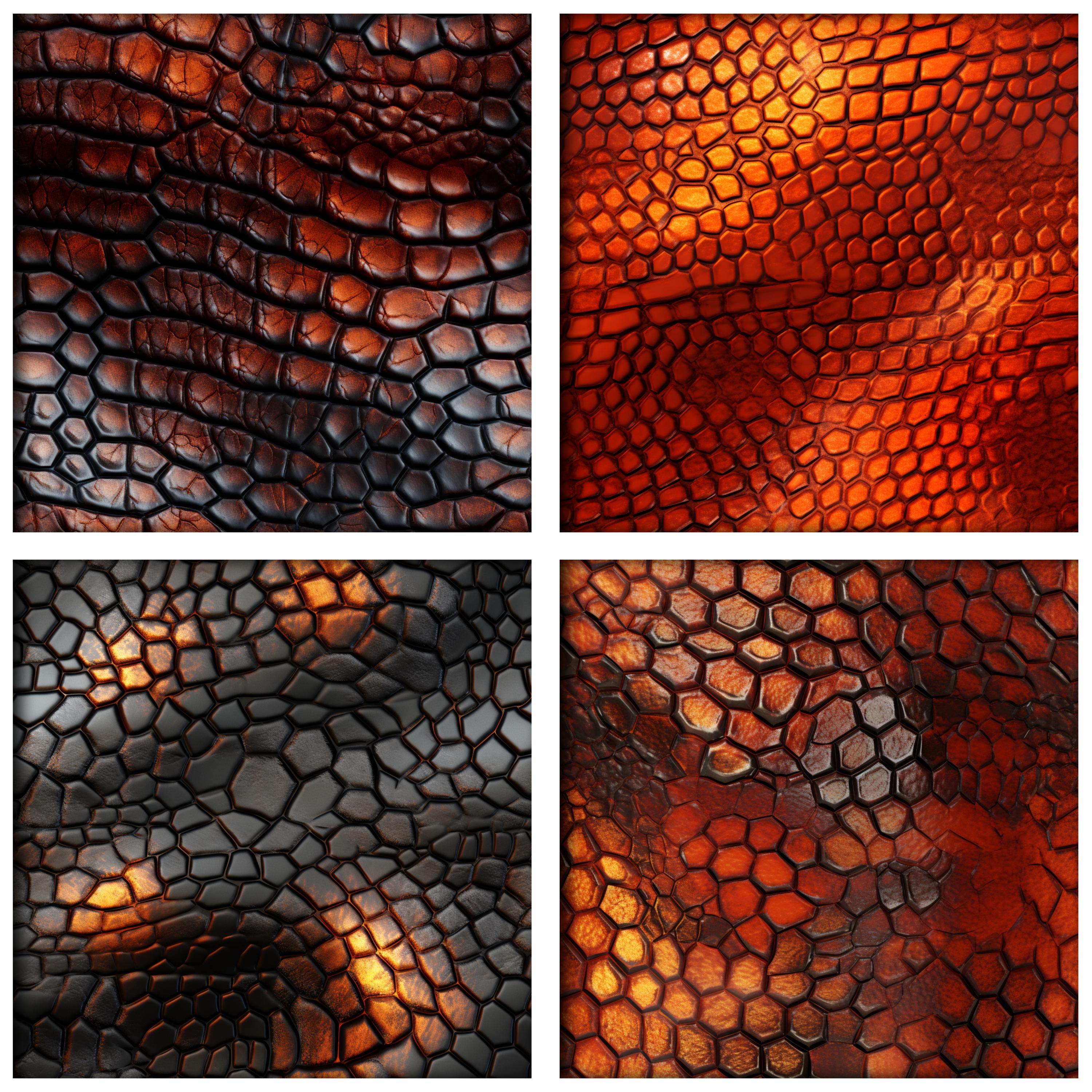 Orange Dragon Scales Digital Download Paper Snake Skin Seamless ...