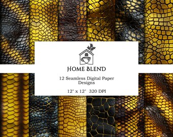 Orange Dragon Scales Digital Download Paper Snake Skin Seamless ...