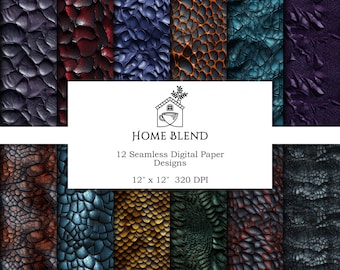 Orange Dragon Scales Digital Download Paper Snake Skin Seamless ...