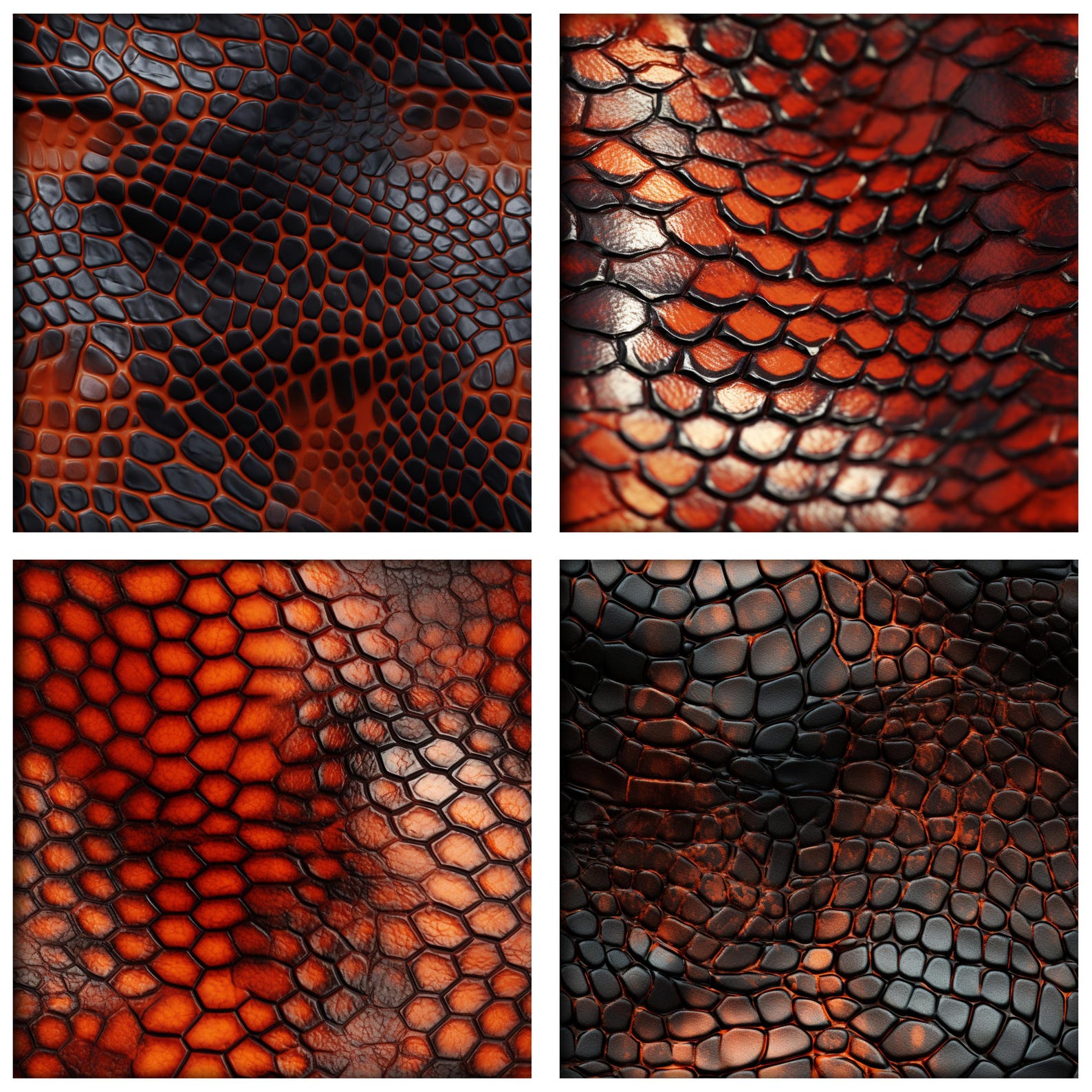 Orange Dragon Scales Digital Download Paper Snake Skin Seamless ...