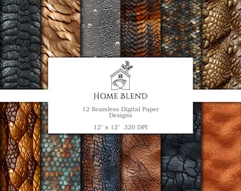 Orange Dragon Scales Digital Download Paper Snake Skin Seamless ...