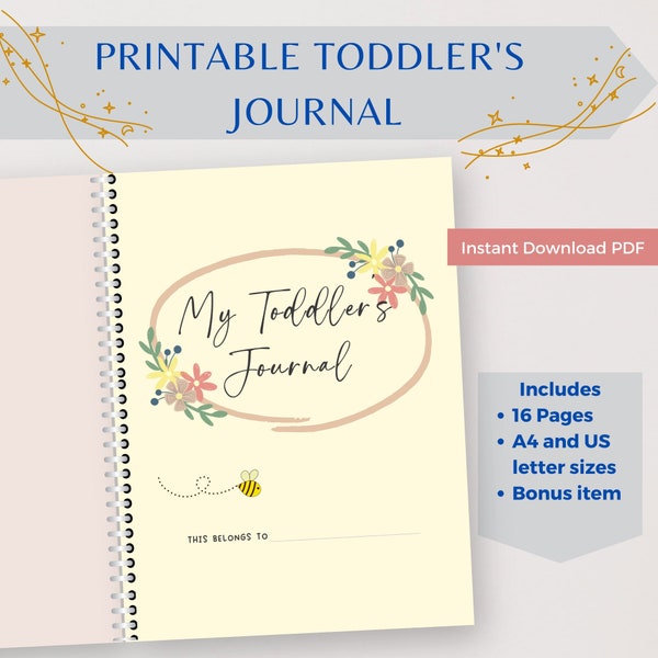Toddler Journal - Etsy