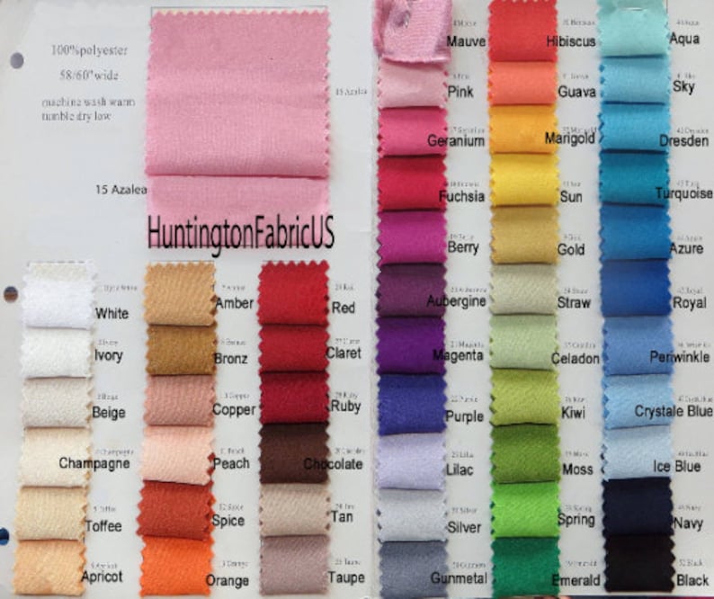 Versatile, Soft, Flowy, Silk Feel Polyester Fabrics by the Yard - Etsy