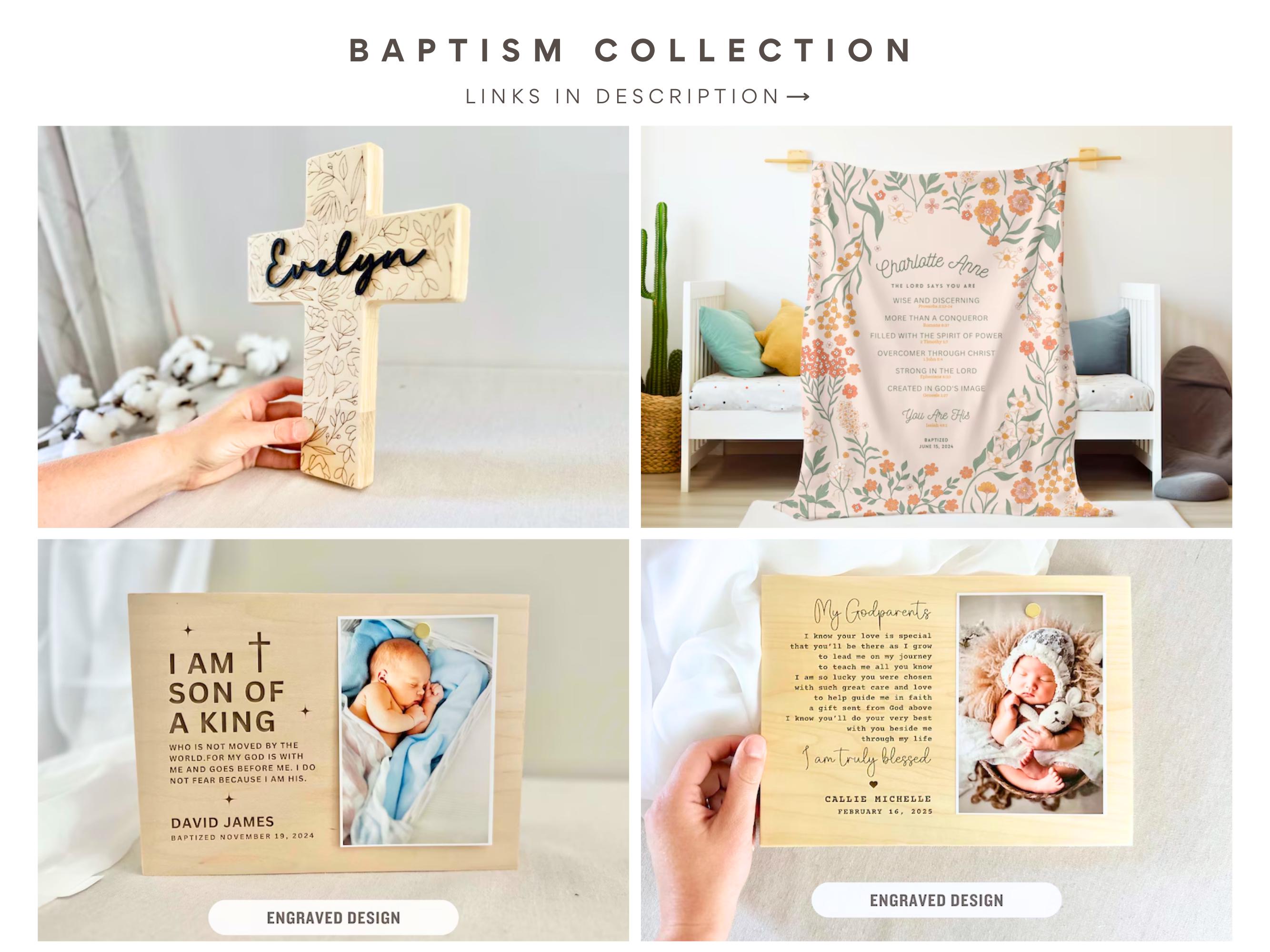 Baptism Keepsake Box Large Baby Memory Box Boy Godchild Baptism Gift ...
