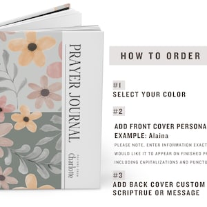 Personalized Dear God Prayer Journal Women Custom Answered Prayer ...