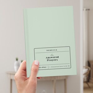 Personalized Answered Prayer Journal Hardcover Gratitude Journal ...