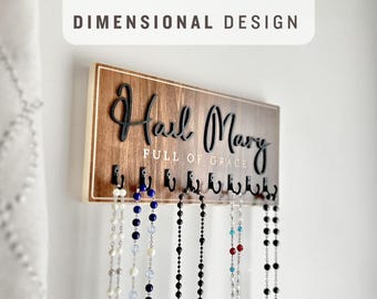 Leo Design Pope Leo XIV Mother Mary Rosary Rack | The Catholic Company ...