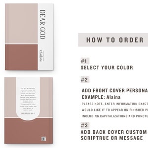 Custom Dear God Journal Goddaughter Confirmation Gift Girl Christian ...