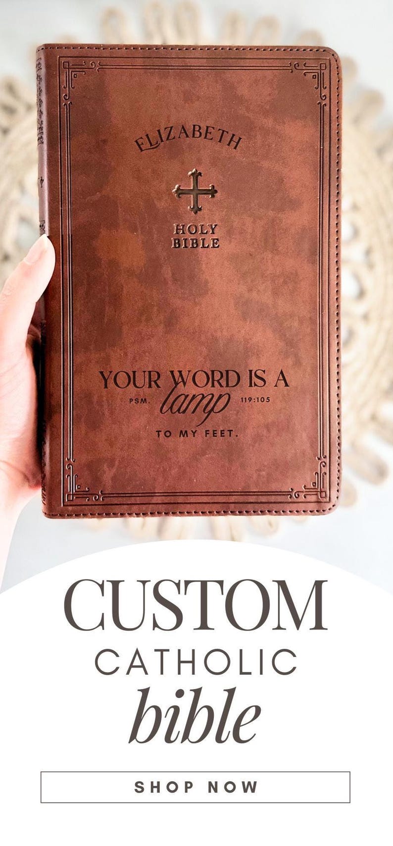 NRSV Custom Bible Catholic Gift Women Personalized NRSV Catholic Bible ...