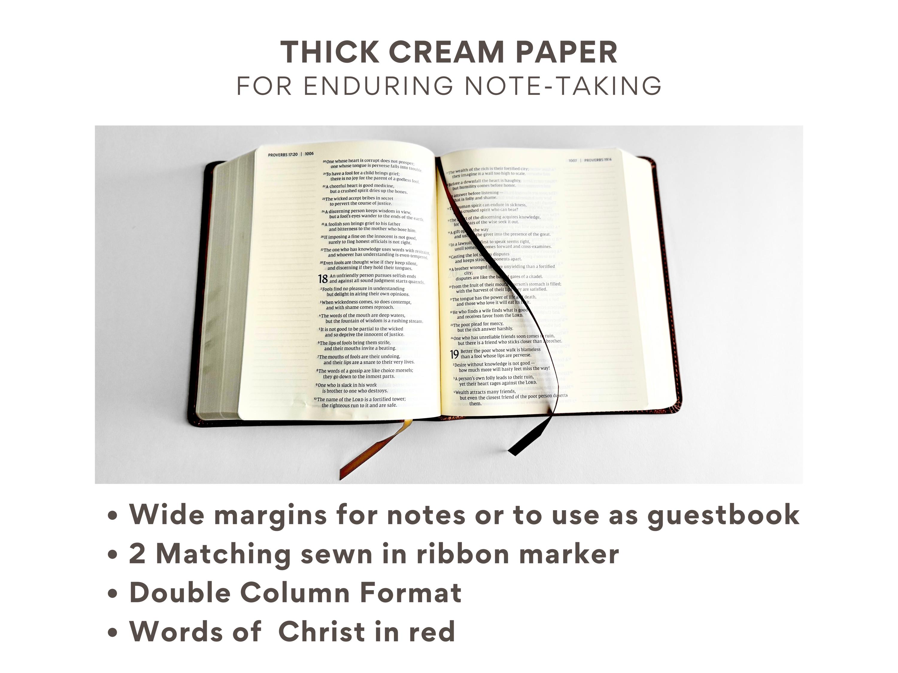 Wedding Bible Guest Book NIV Journaling Bible Large Print Customized ...