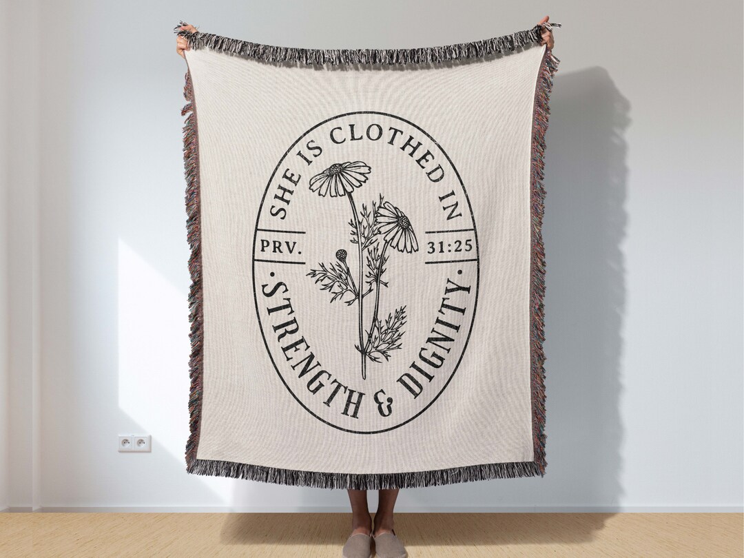 Scripture Woven Throw Blanket Goddaughter Wedding Gift for Mom ...