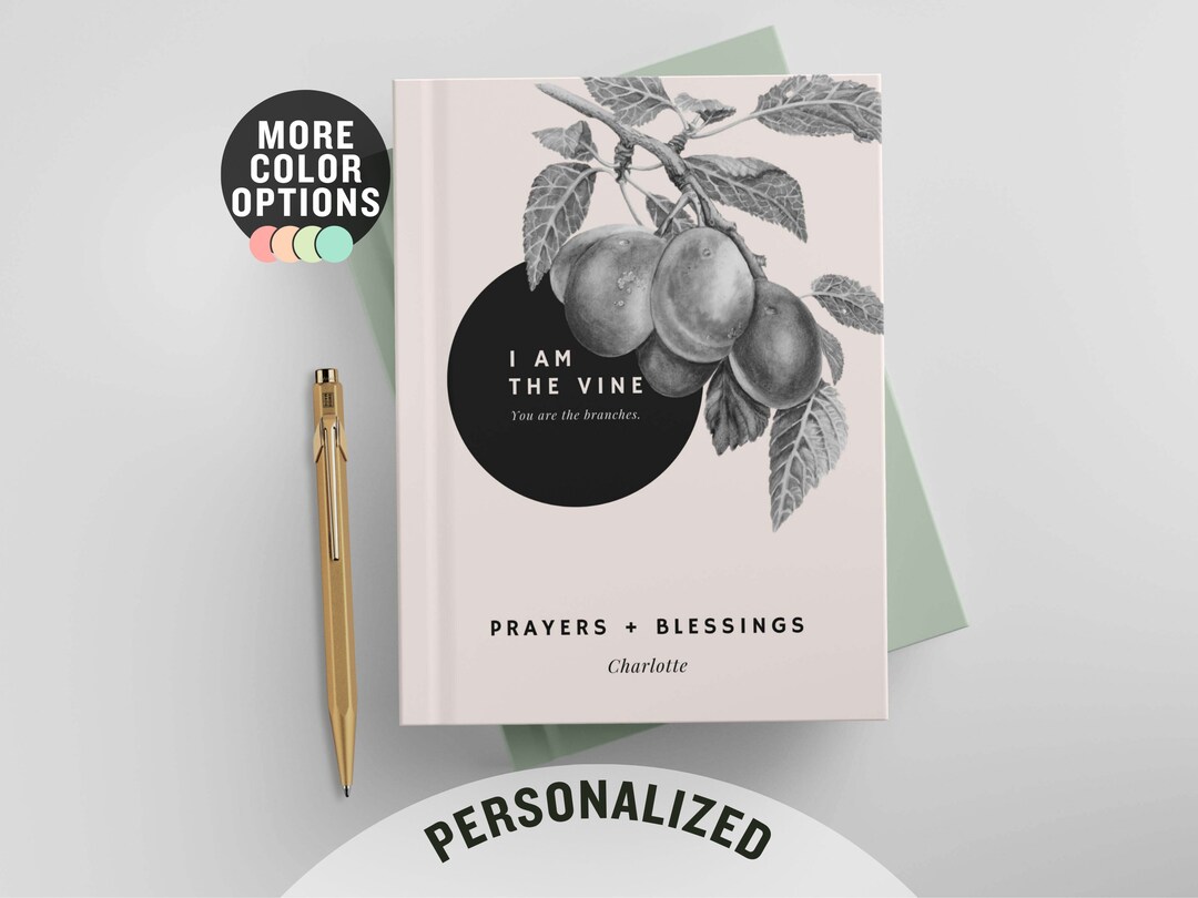 Abide in Me Scripture Devotion Journal Faith Gift for Women Custom ...