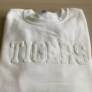 Custom Puff Print Team Name Sweatshirt, Personalized Puff Writing ...