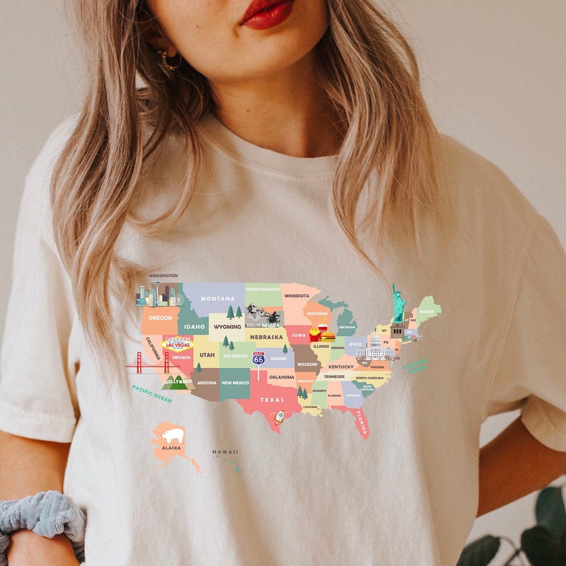Road Map Shirt - Etsy