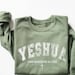 Yeshua Sweatshirt, Christian Yeshua Sweatshirt, Religious Sweatshirt ...