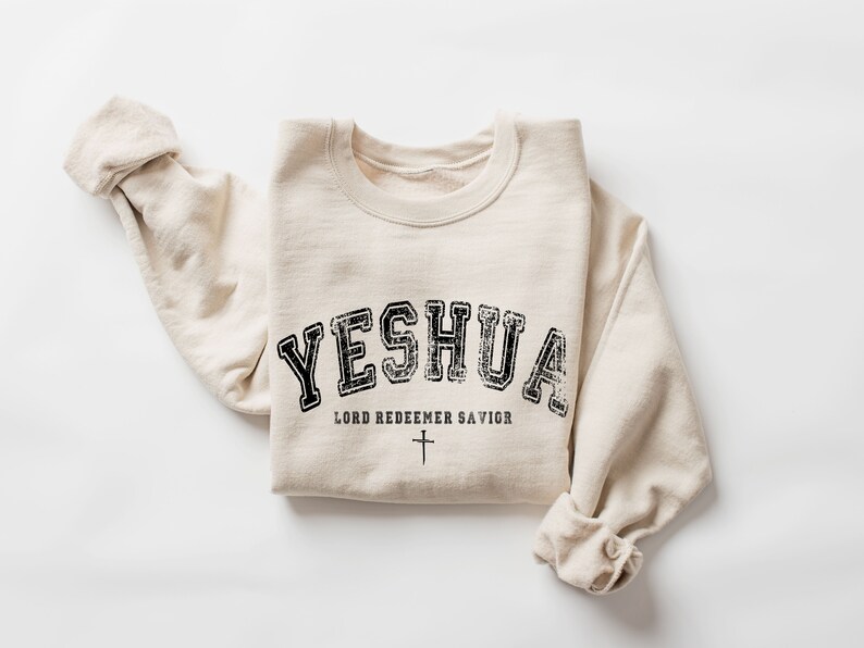 Yeshua Sweatshirt, Christian Yeshua Sweatshirt, Religious Sweatshirt ...