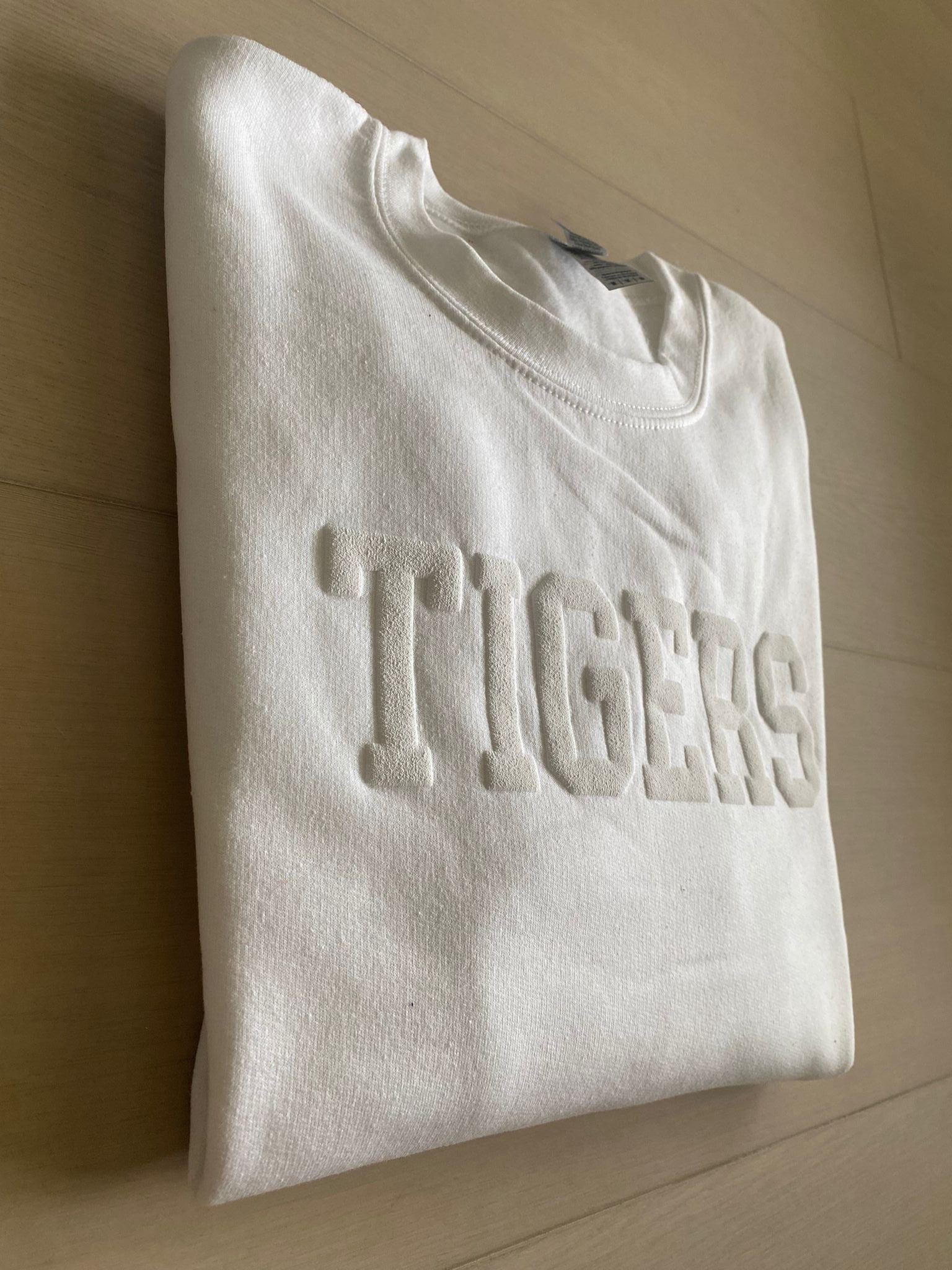 Custom Puff Print Team Name Sweatshirt, Personalized Puff Writing ...