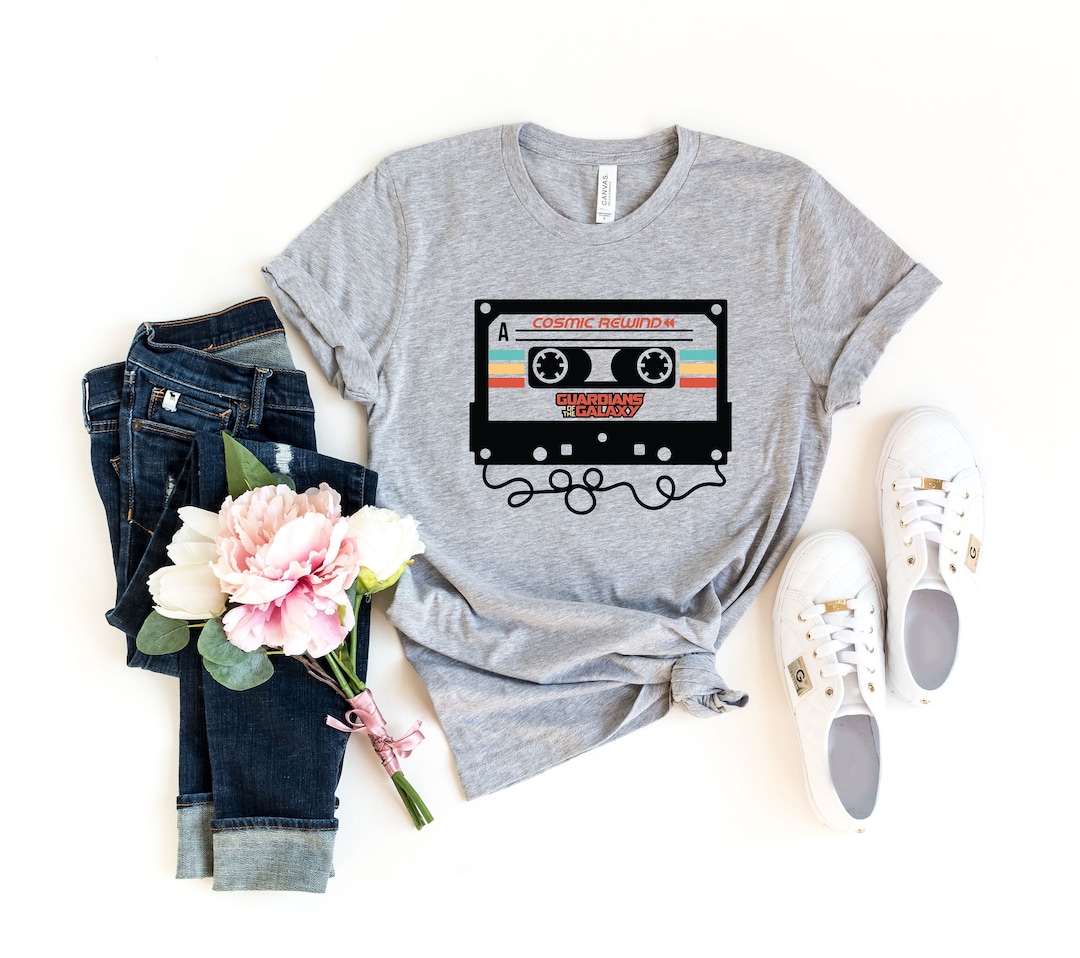 Cosmic Rewind Cassette Tshirt, Cosmic Rewind Tshirt, Guardians of the ...
