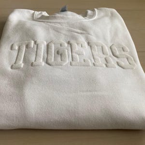 Custom Puff Print Team Name Sweatshirt, Personalized Puff Writing ...