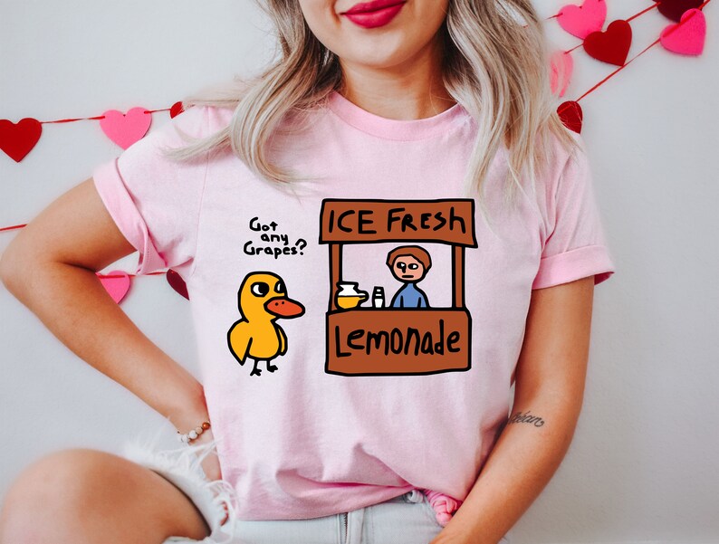 Ice Fresh Lemonade Got Any Grapes Duck Funny Gift Shirt,trendy Shirts ...