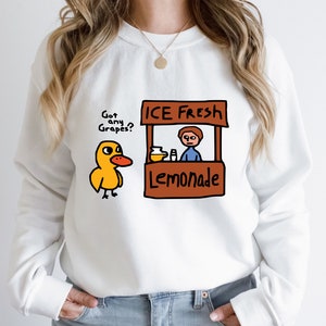 Ice Fresh Lemonade Got Any Grapes Duck Funny Gift Sweater,trendy Shirts ...