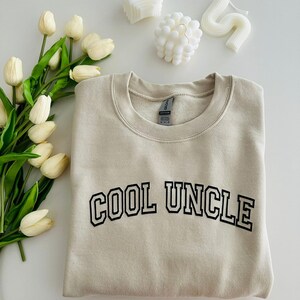 Custom Sweatshirt,puff Print Cool Uncle Sweatshirt,cool Uncles Club Tee ...