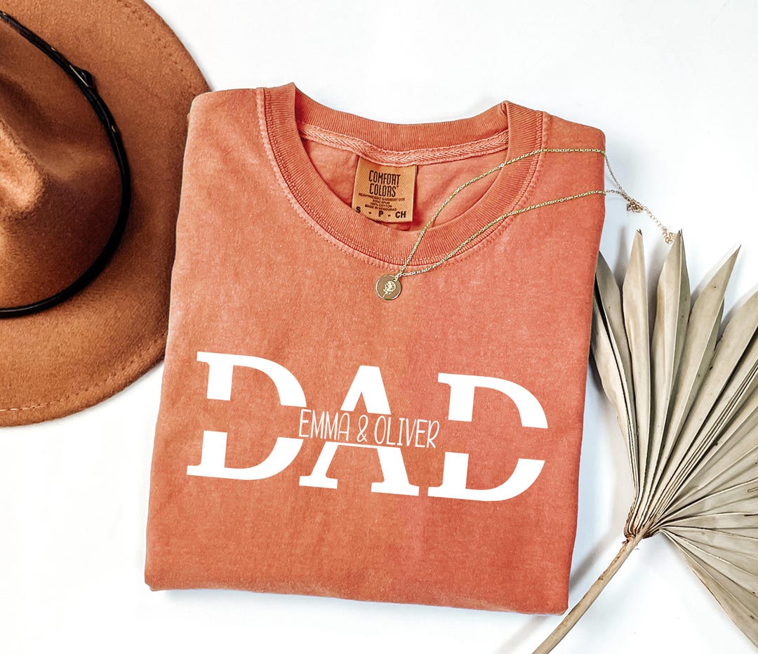 Custom Dad Shirt With Kids' Names – Personalized Shirt for Dad – Father ...