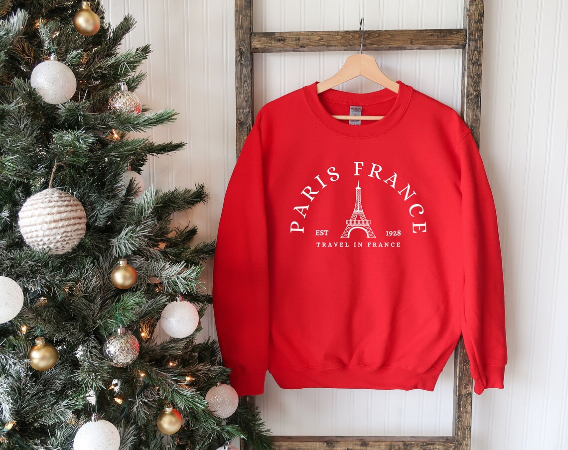 Paris France Sweatshirt,travel to France Shirt, Eiffel Tower Sweatshirt ...