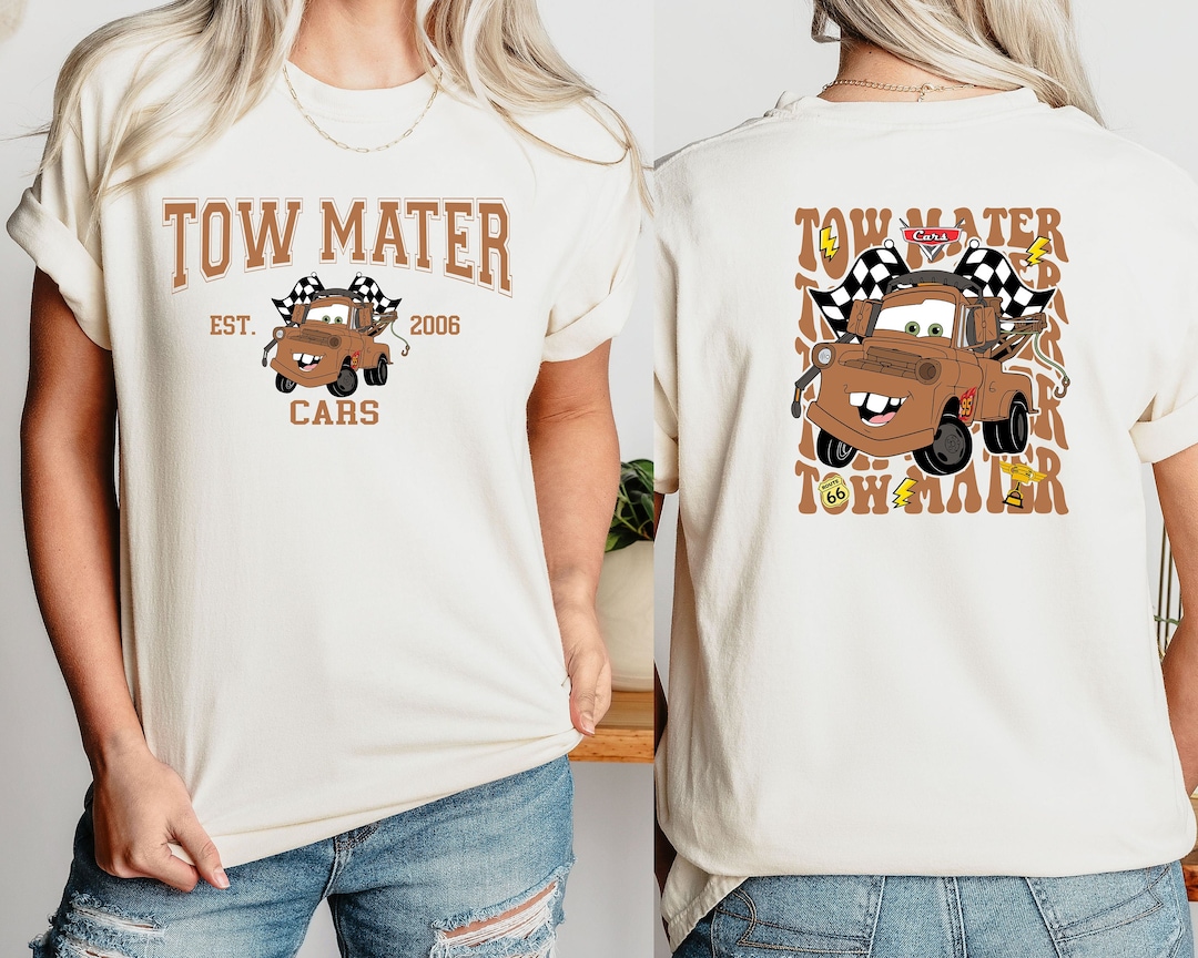Pixar Cars Est 2006 Tshirt,cars Tow Mater Shirt,tow Truck Tee,disney ...