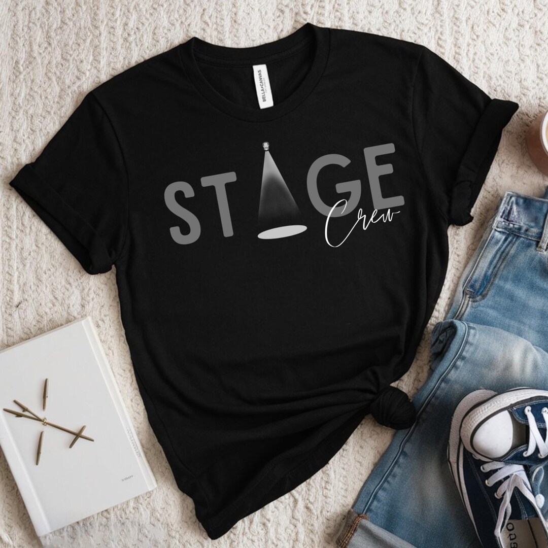 Stage Crew Theatre T Shirt Spotlight Tech Crew Musical Theatre Tee ...