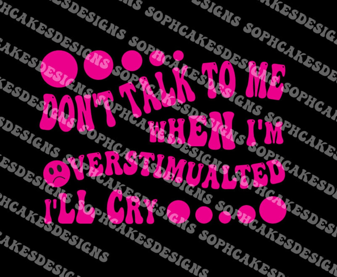 Pink Overstimulated PNG - Etsy