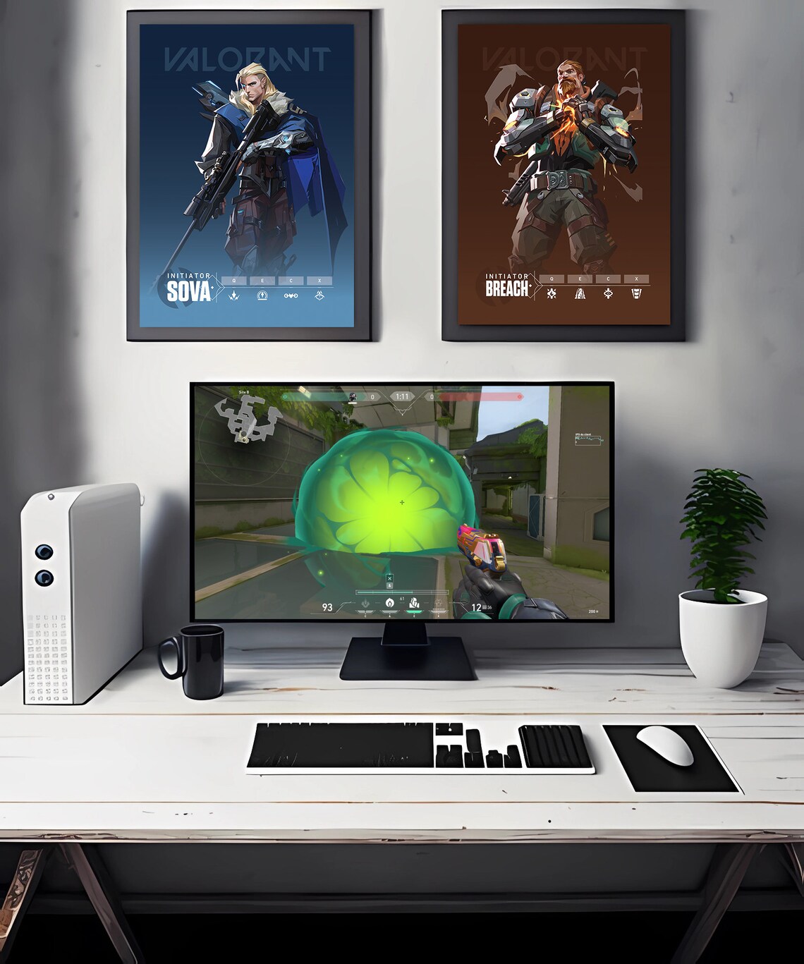 Valorant INITIATOR Agent Digital Posters Abilities Showcase Gamer Wall ...